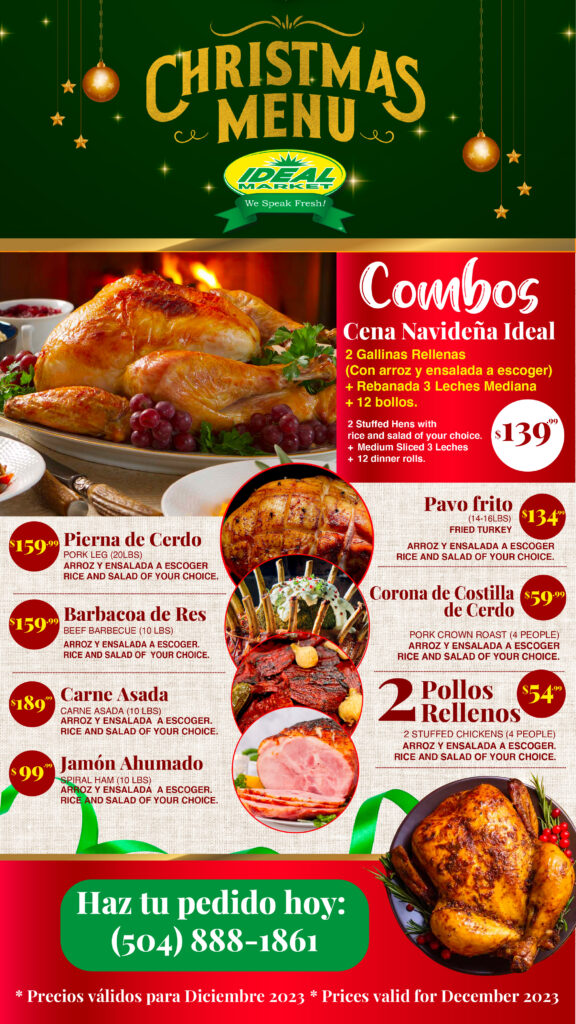 Catering Menu | Ideal Market