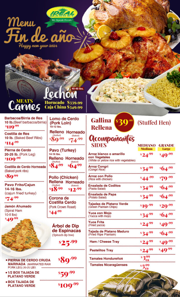 Catering Menu | Ideal Market