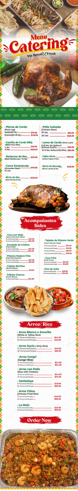 Catering Menu | Ideal Market
